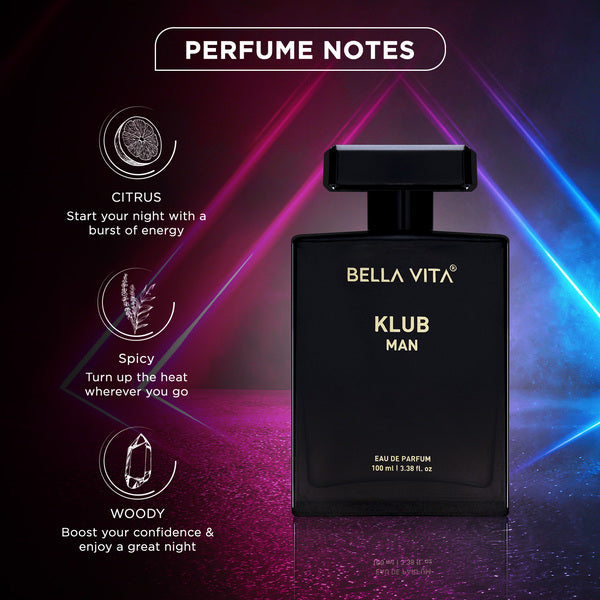 Buy Bella Vita KLUB Man Perfume 100ml | Long Lasting EDP – Indicrest.com