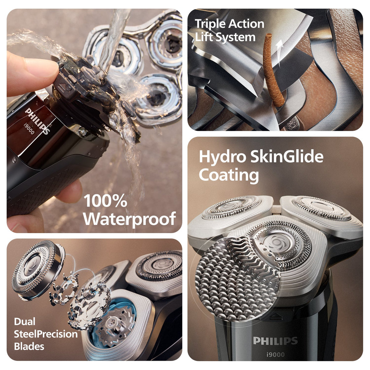 Philips X9000/10 Electric Shaver with SkinIQ Lift & Cut – Indicrest.com