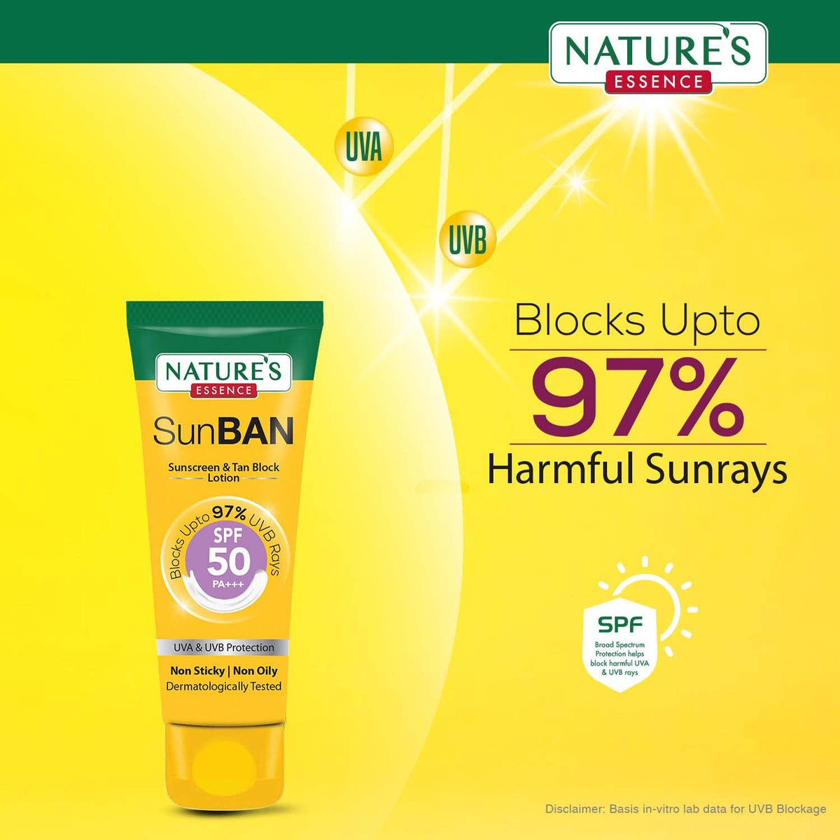 Buy Nature's Essence Sunban SPF 50, 60ml Online – Indicrest.com