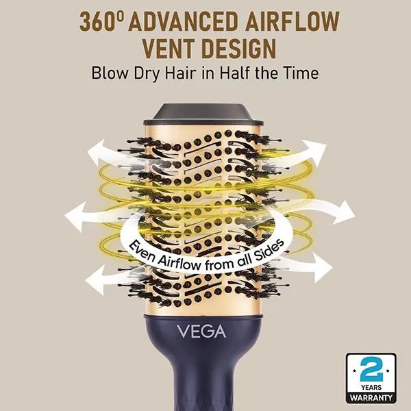 Vega Pro Volumizer Hair Dryer Brush - VHSD-02 – Indicrest.com