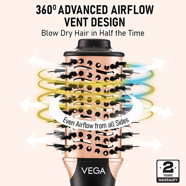 Vega LitStyle L3 Volumizer Hair Dryer Brush - VHSD-03 – Indicrest.com